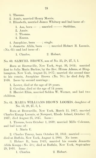Library of Congress Brown Family (George my 8th GGF ) | PDF