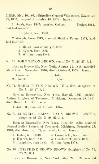 Library of Congress Brown Family (George my 8th GGF ) | PDF