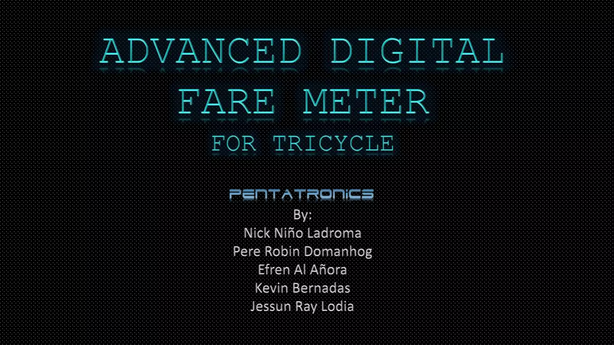DIGITAL FARE METER | PPTX