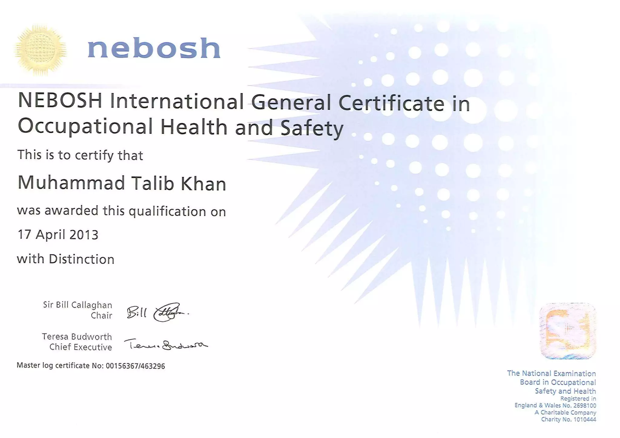 NEBOSH IGC Certificate | PDF
