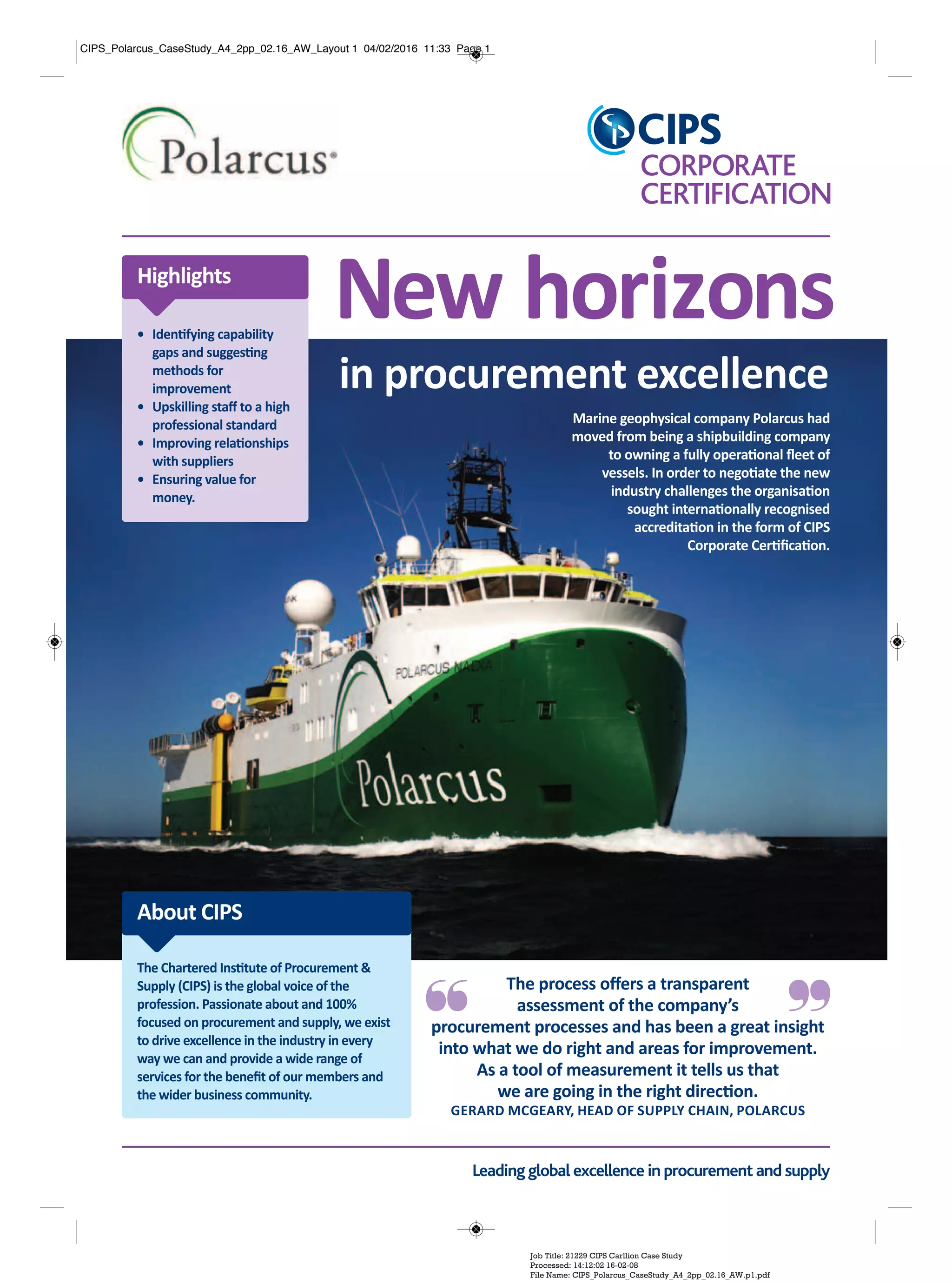 21229 CIPS Case Study | PDF