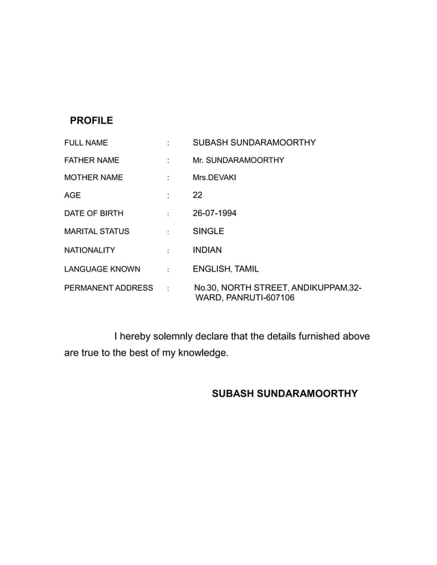 SUBASH CNS. new CV - Copy | PDF