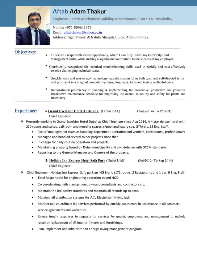 Eng Aftab CV Dec15N | PDF | Civil Engineering Industry | Industries