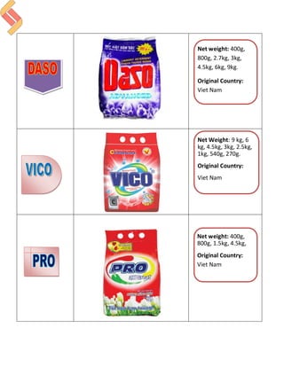 CATALOG DETERGENT | PDF