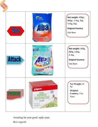 CATALOG DETERGENT | PDF
