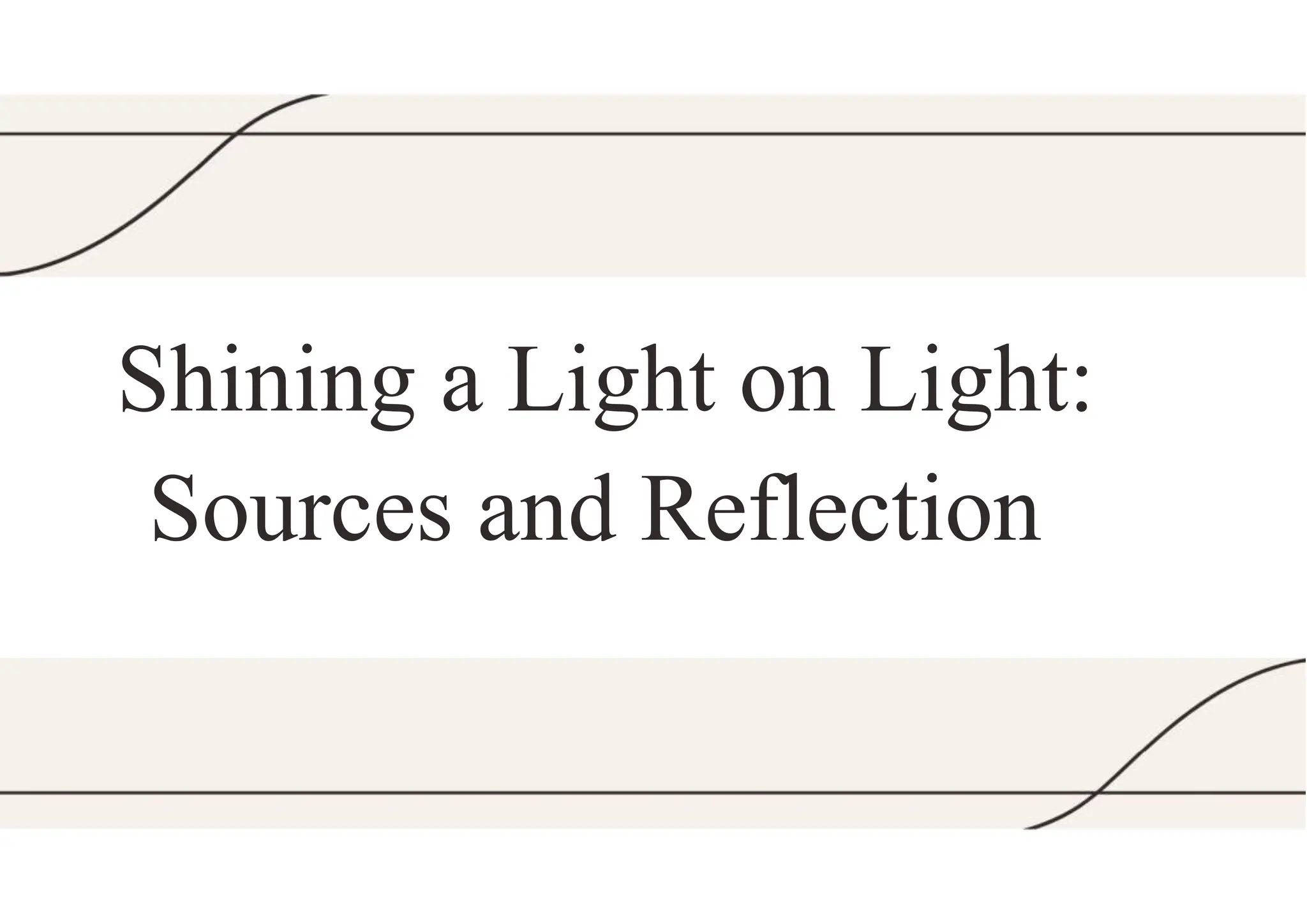 Reflection of light, source of light, laws | PPT