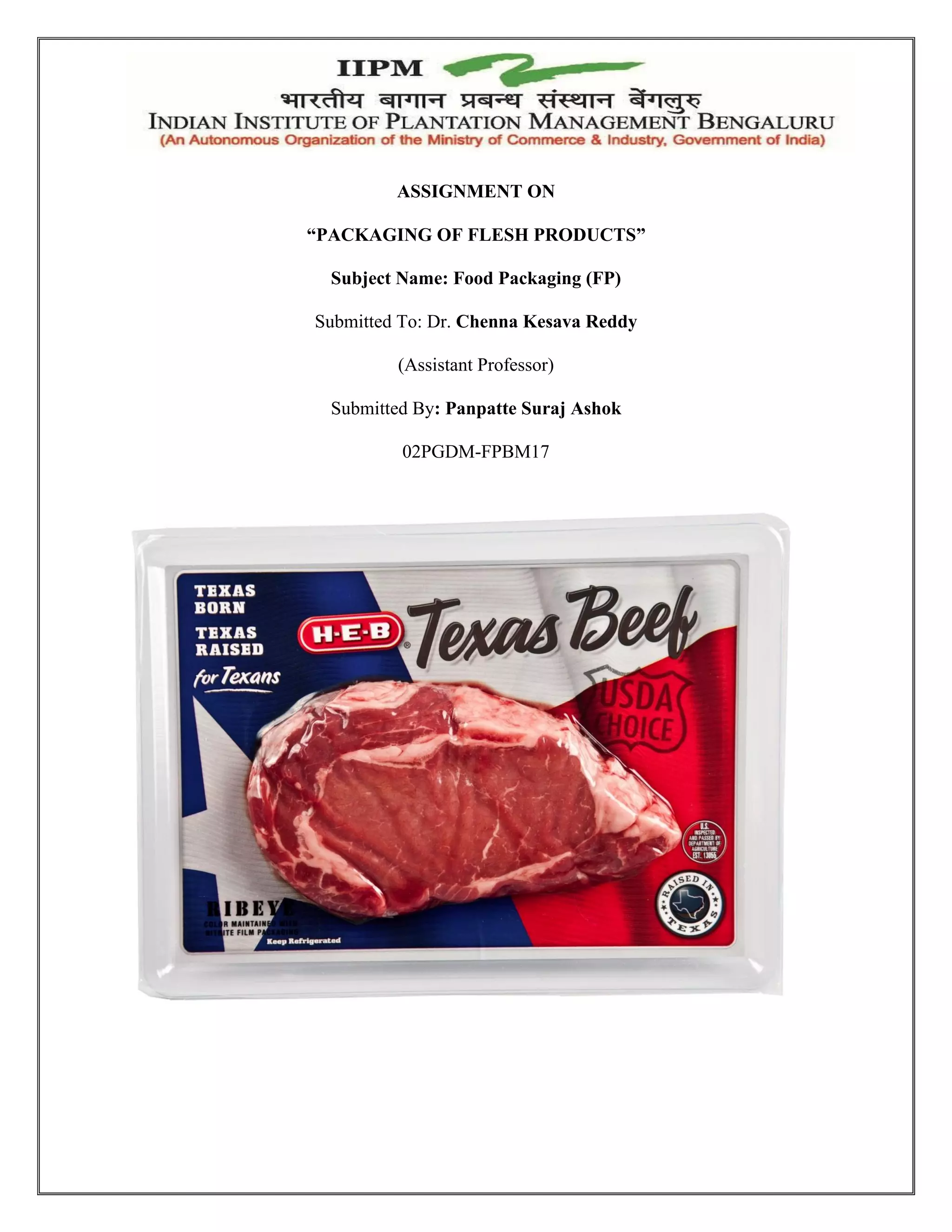 food packaging (Flesh Food) | PDF