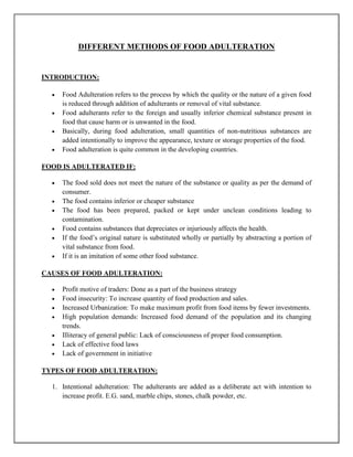food analysis ppt | PDF
