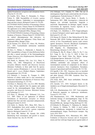 Insecticidal activities of diketopiperazines of Nomuraea rileyi ...