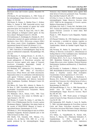 Insecticidal activities of diketopiperazines of Nomuraea rileyi ...