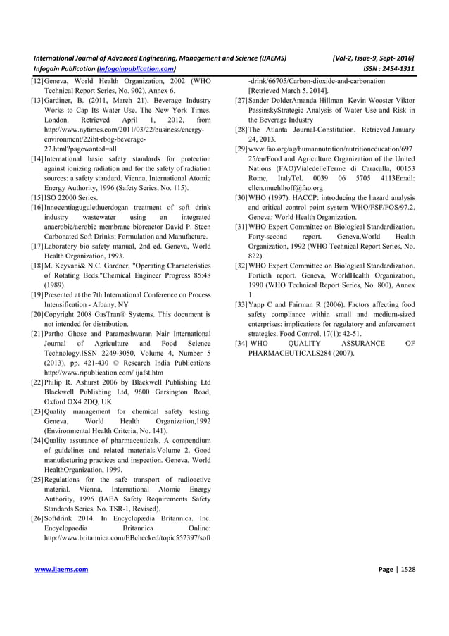 Installation of New CSD (Carbonated Soft Drink) RGB (Returnable Glass ...