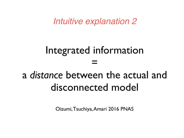 Tsuchiya 18 june 26 assc, 20 HBP, integrated information theory tutorial 1 handout | PDF