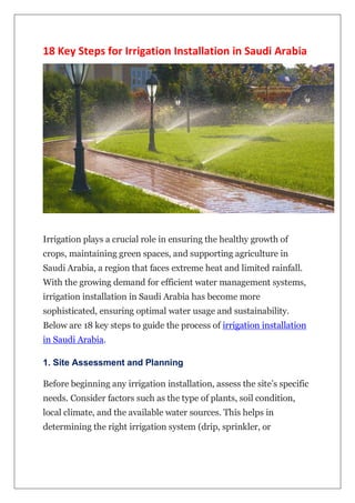 18 Key Steps for Irrigation Installation in Saudi Arabia.pdf