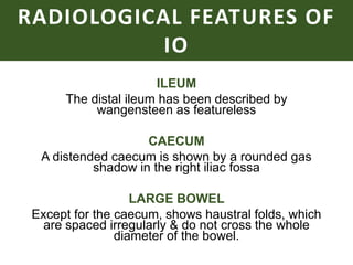 Management of intestinal obstruction | PPTX