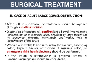 Management of intestinal obstruction | PPTX