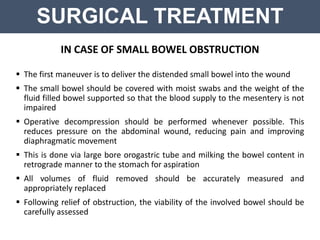 Management of intestinal obstruction | PPT