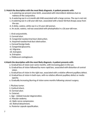 18 Match the Diagnosis and their corresponding signs.docx