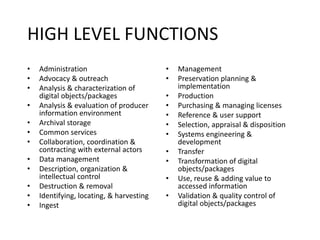 (May 2011) Who Does Digital Curation?: Roles and Responsibilities | PPT