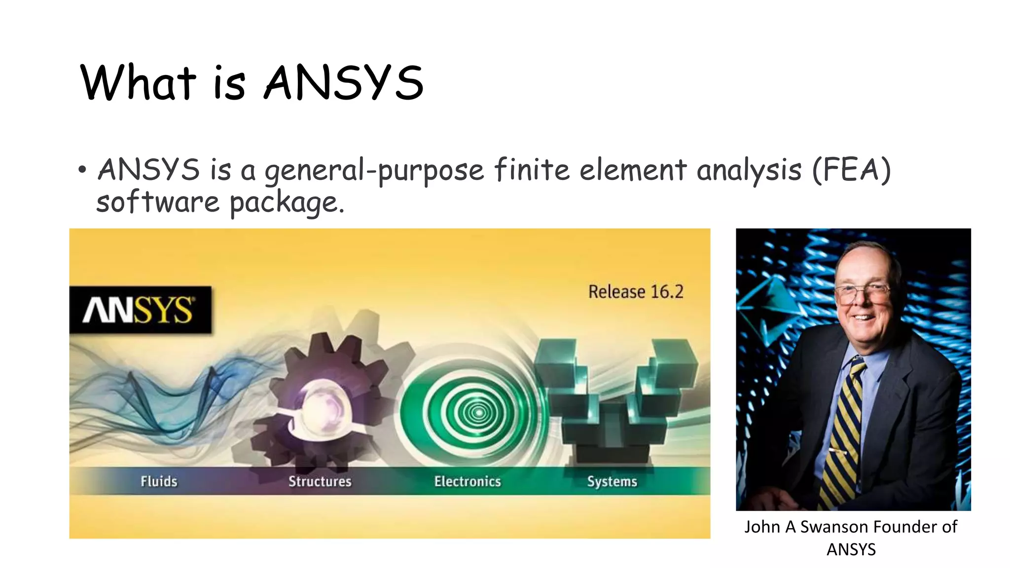 Introduction To Finite Element Analysis And Ansys Pptx Physics