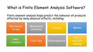 Introduction to Finite Element Analysis and ANSYS | PPTX