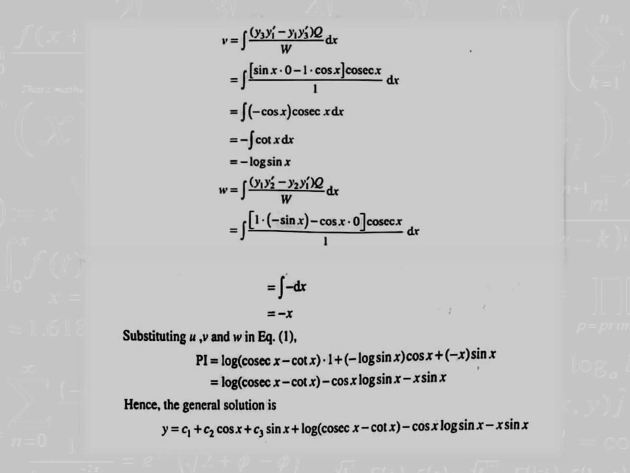 SOLUTION OF DIFFERENTIAL EQUATIONS | PPTX