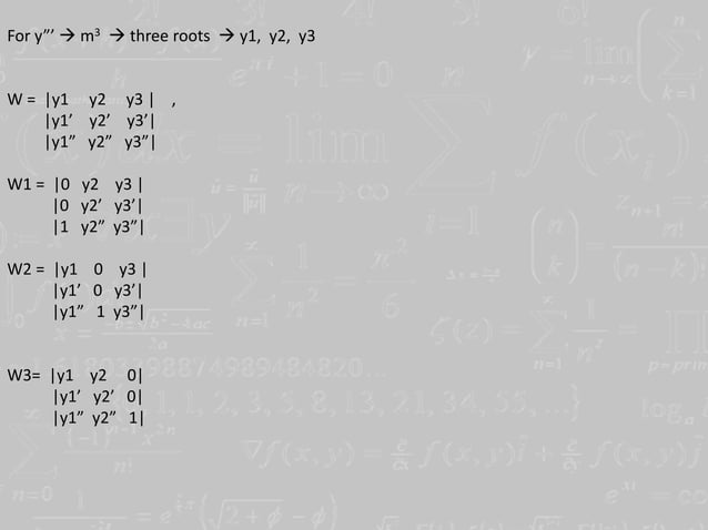Solution Of Differential Equations Ppt