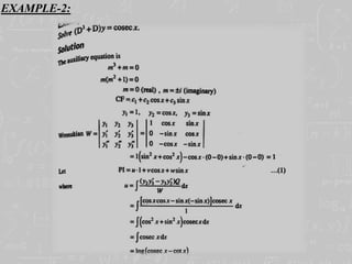 Solution Of Differential Equations Ppt