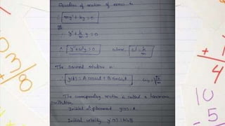 Spring mass system | PPTX
