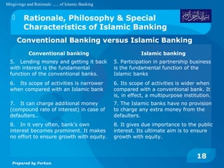 Misgiving, rationale, philosophy of islamic banking | PPT