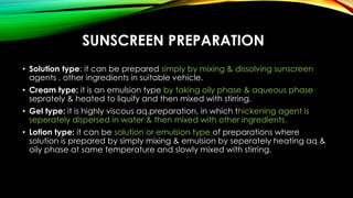 SUNSCREEN PRODUCTS AND RECENT ADVANCES IN SUNSCREEN PRODUCTS | PDF