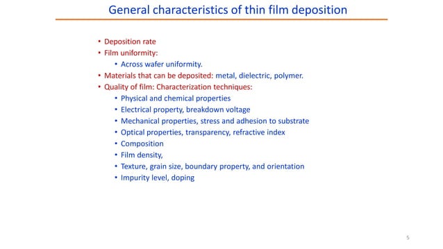 Thin film characterization techniques and tricks | PDF