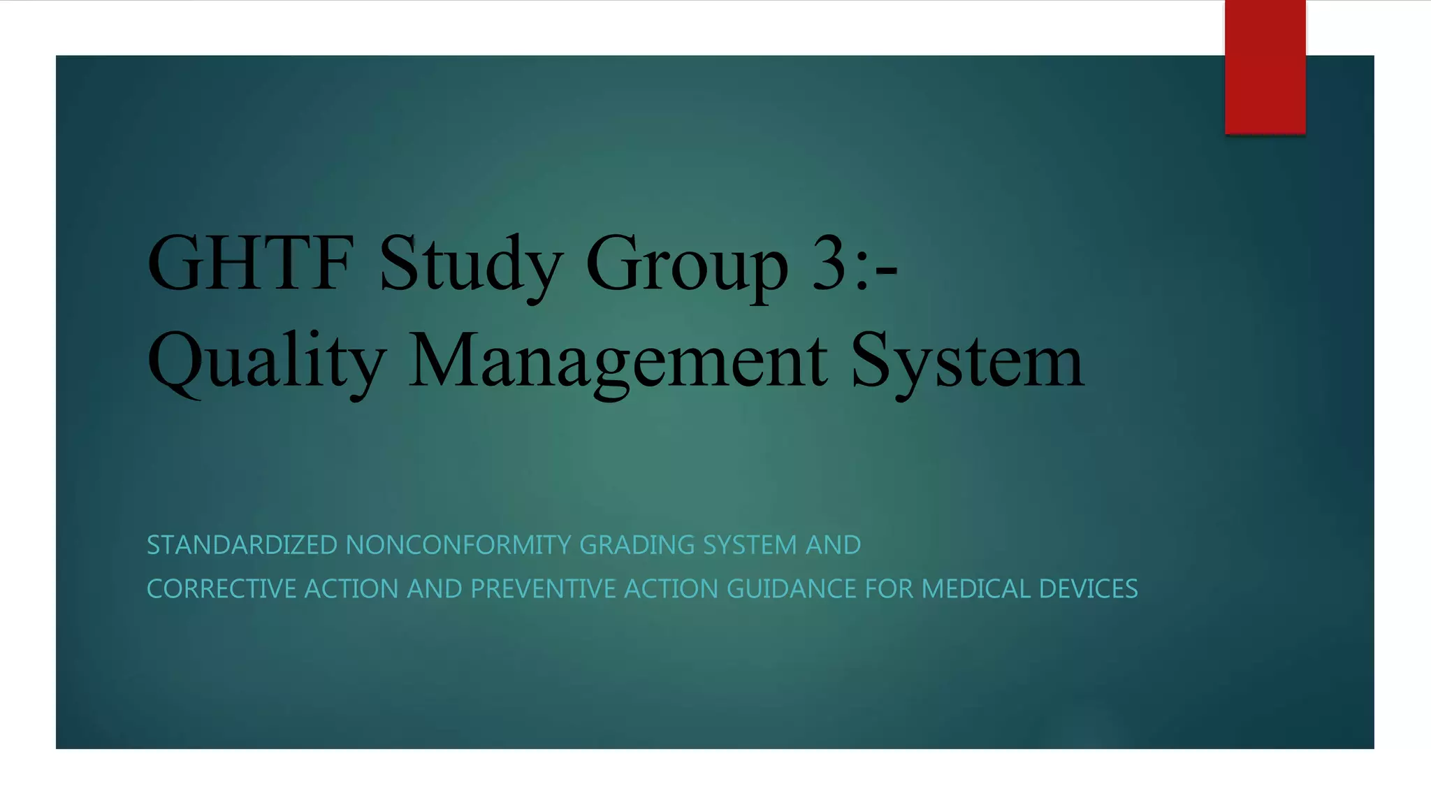 GHTF study group 3 | PPTX