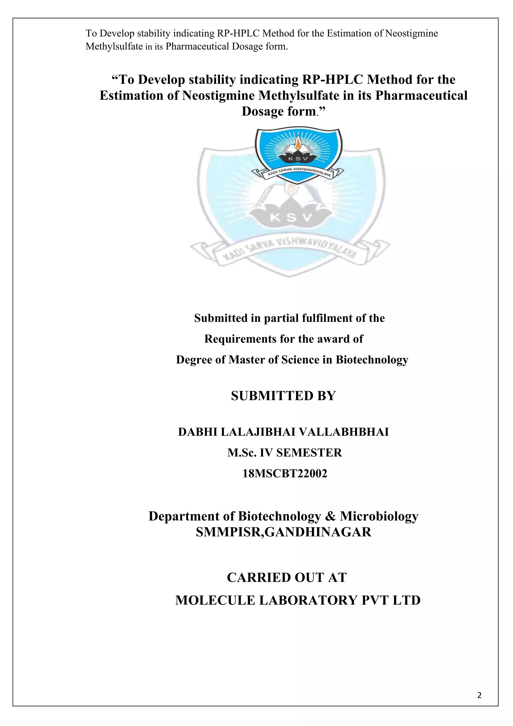 HPLC Drugs Analysis Report | PDF