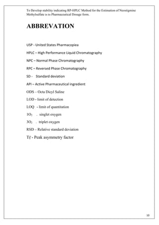 HPLC Drugs Analysis Report | PDF