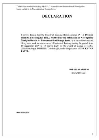 HPLC Drugs Analysis Report | PDF