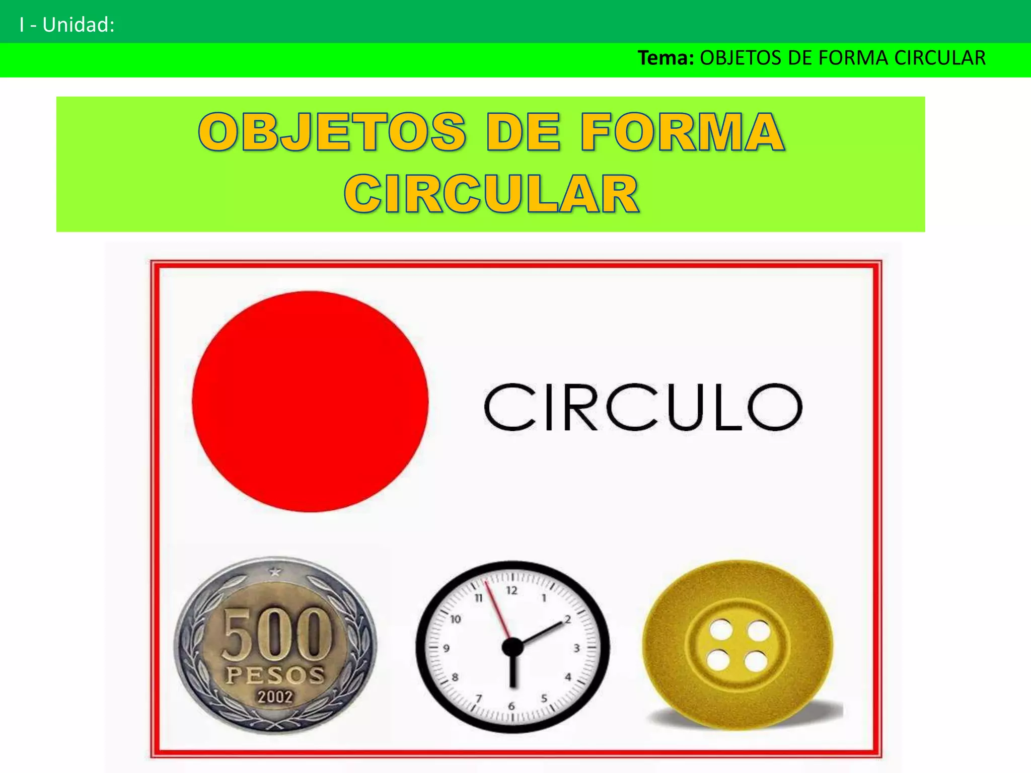 18 objetos de forma circular | PPTX