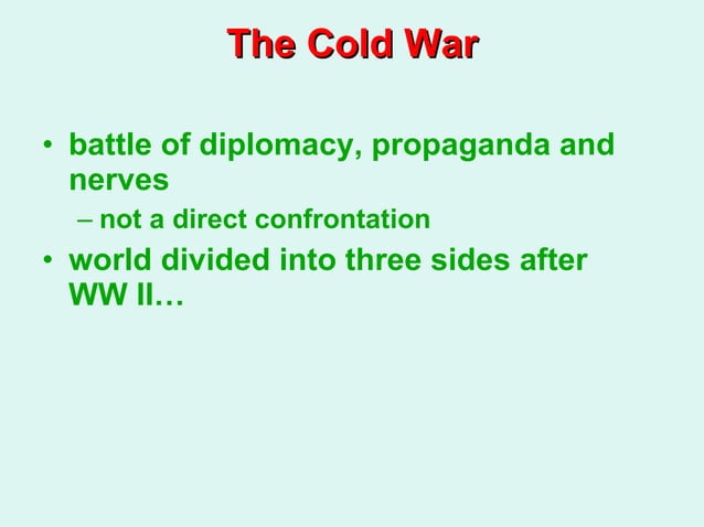18 Origins Of The Cold War | PPT