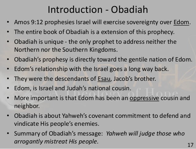The Book Of Obadiah Summary Obadiah The Shortest Of The Prophecies the-book-of-obadiah-summary-obadiah-the-shortest-of-the-prophecies