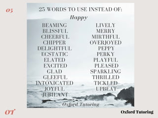 18 overused words to replace when writing | PDF