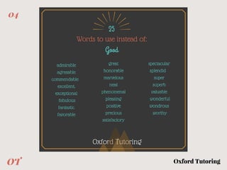 18 overused words to replace when writing | PDF