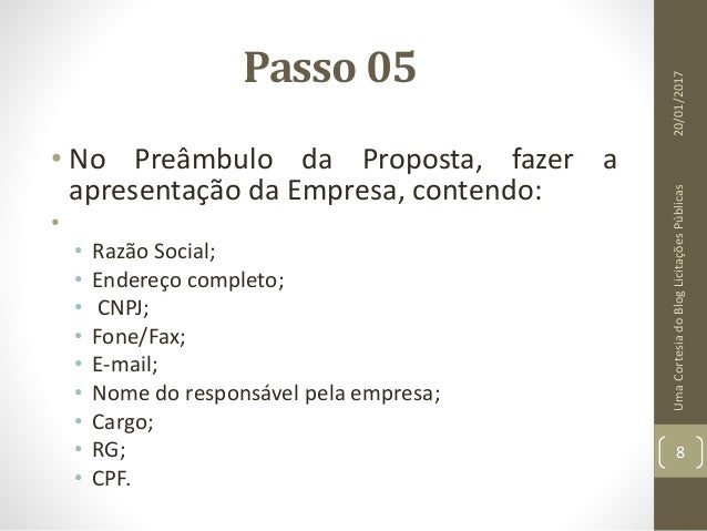 18 passos para elaborar uma proposta de preços – In box