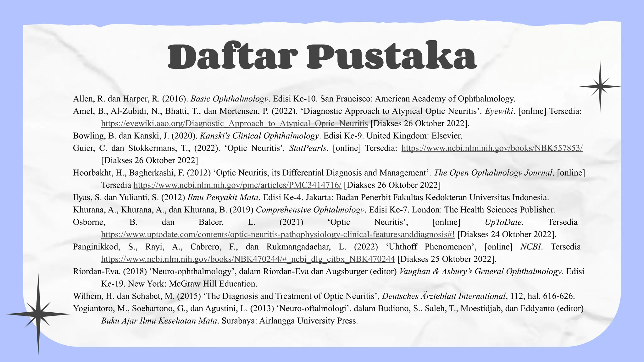 Neuritis Optik | PDF