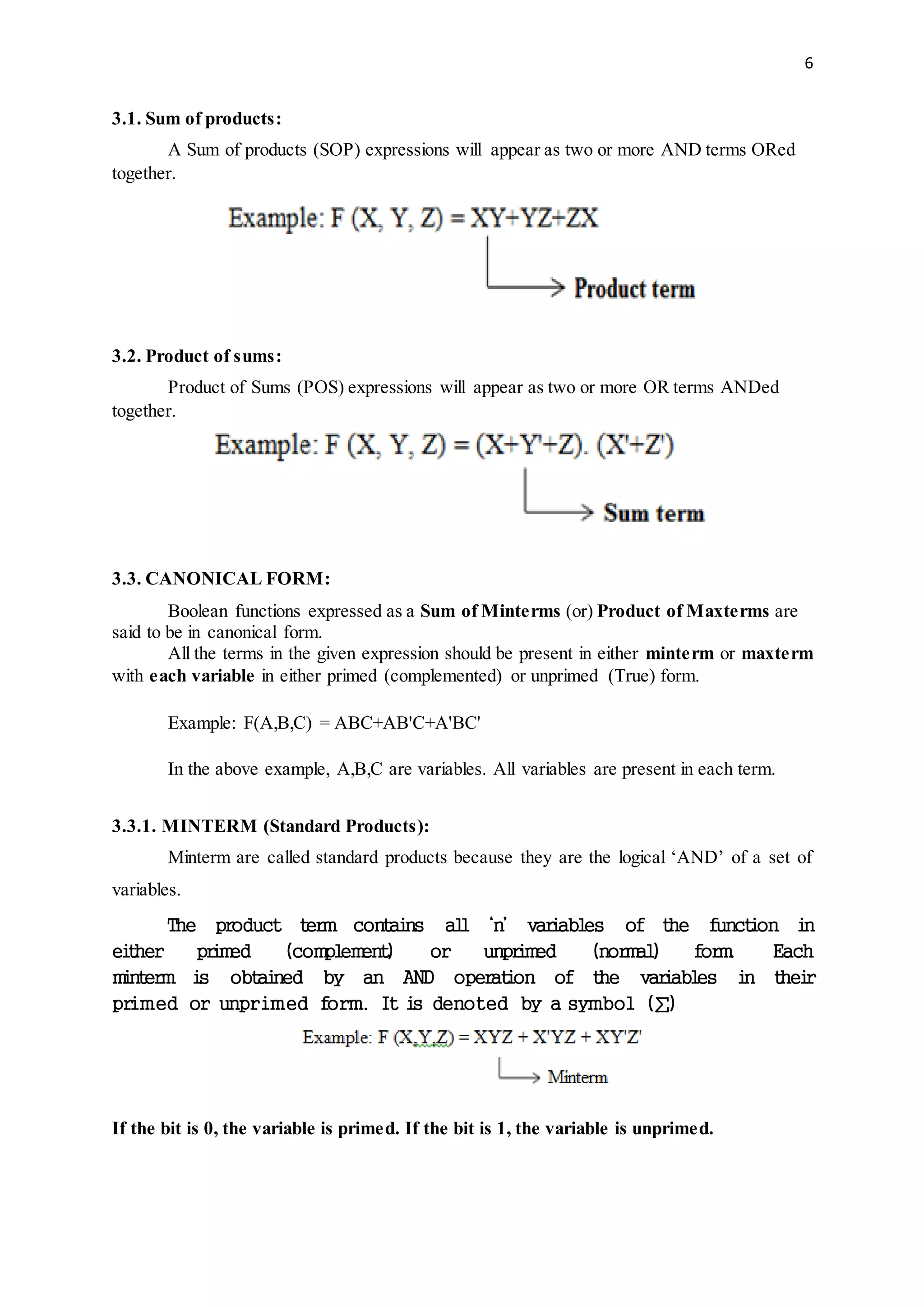 18 pc09 1.2_ digital logic gates _ boolean algebra_basic theorems | PDF