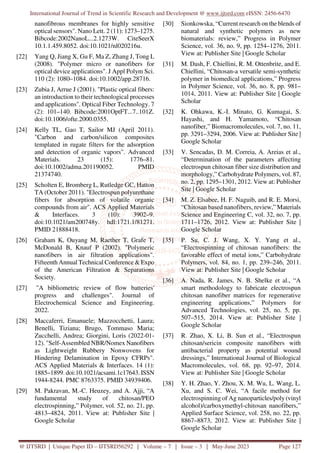 Polymers Used in Preparation of Nanofibers | PDF