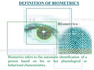 Biometrics | PPT