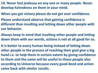 18 principles for successful life | PPT