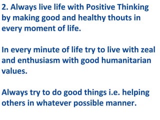 18 principles for successful life | PPT
