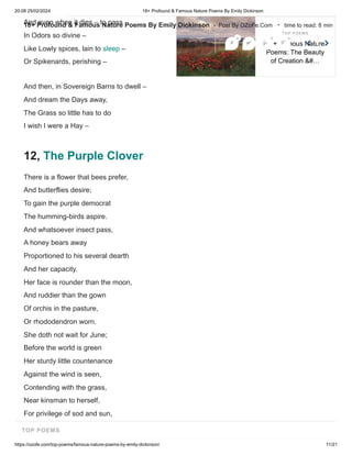18+ Profound & Famous Nature Poems By Emily Dickinson.pdf