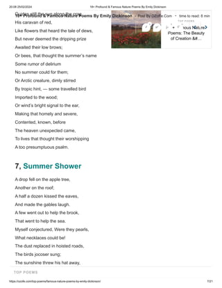 18+ Profound & Famous Nature Poems By Emily Dickinson.pdf