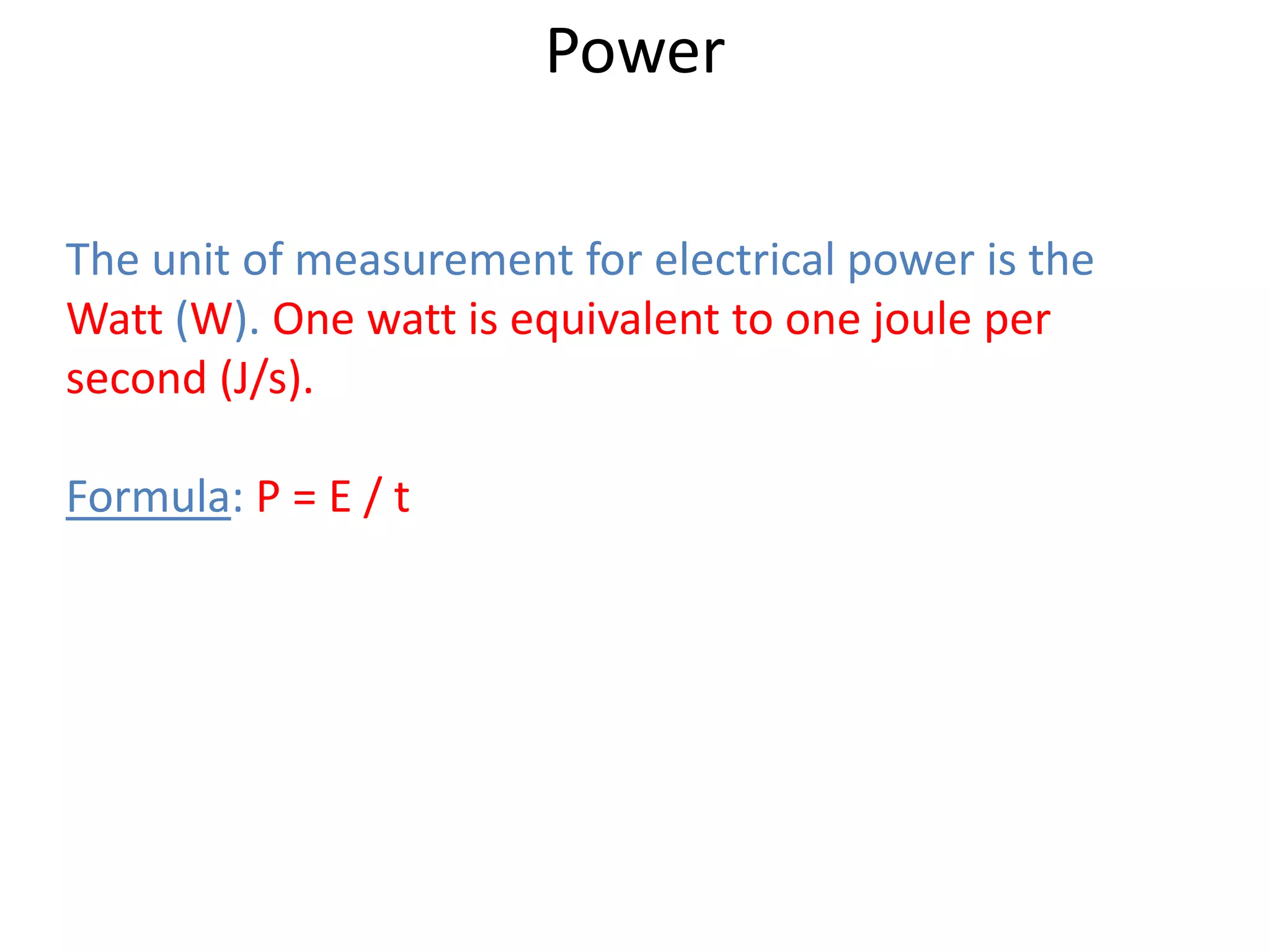 18 quantifying electricity 4 power | PPTX
